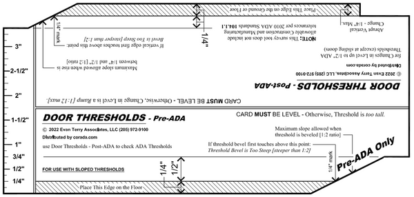 Door Thresholds Tool – Corada