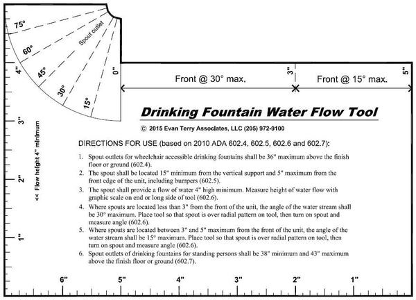 Drinking Fountain Water Flow Tool – Corada